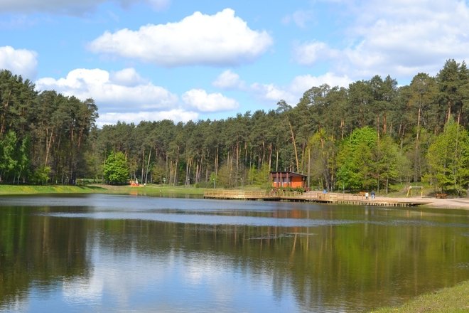 Paplūdimys prie Mažojo Dailidės ežero